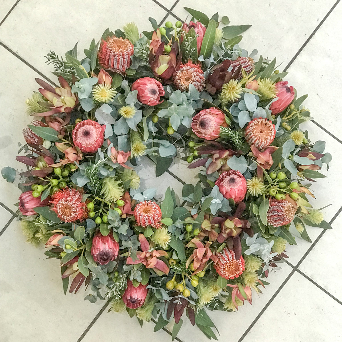 Mixed Native and wildflowers Wreath – Matilda's Flowers